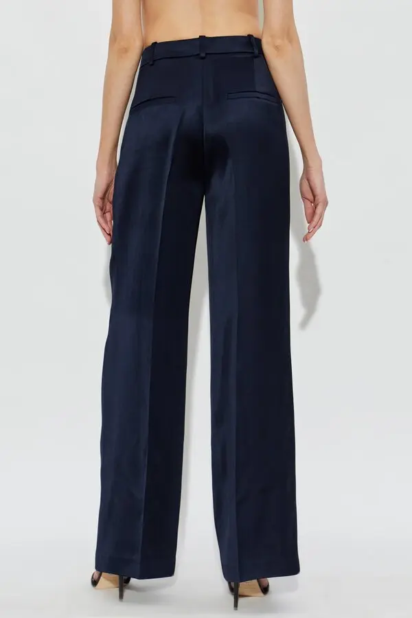 ANINE BING Trent Trousers - Navy Blue