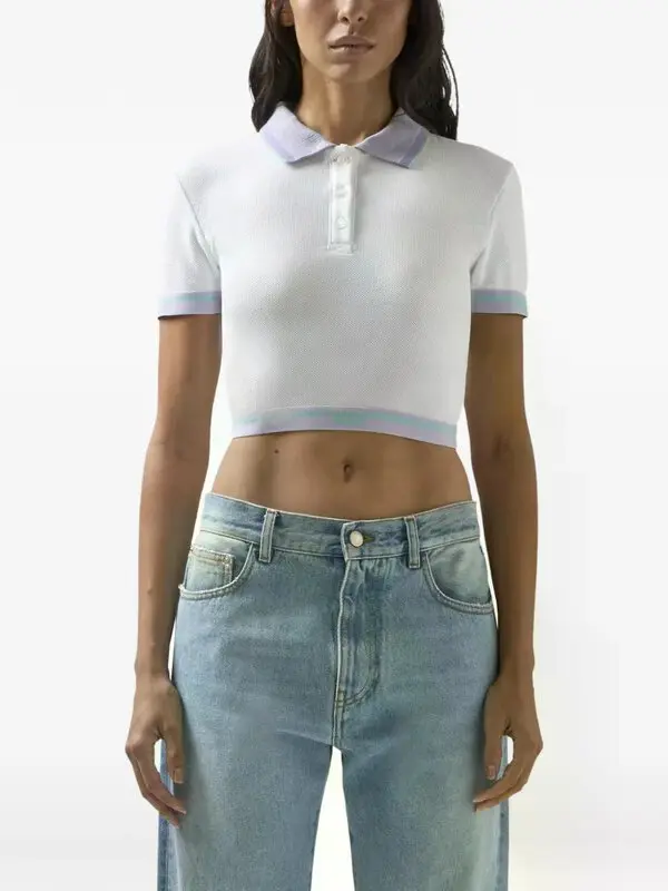 Gcds Logo-trim Polo Top