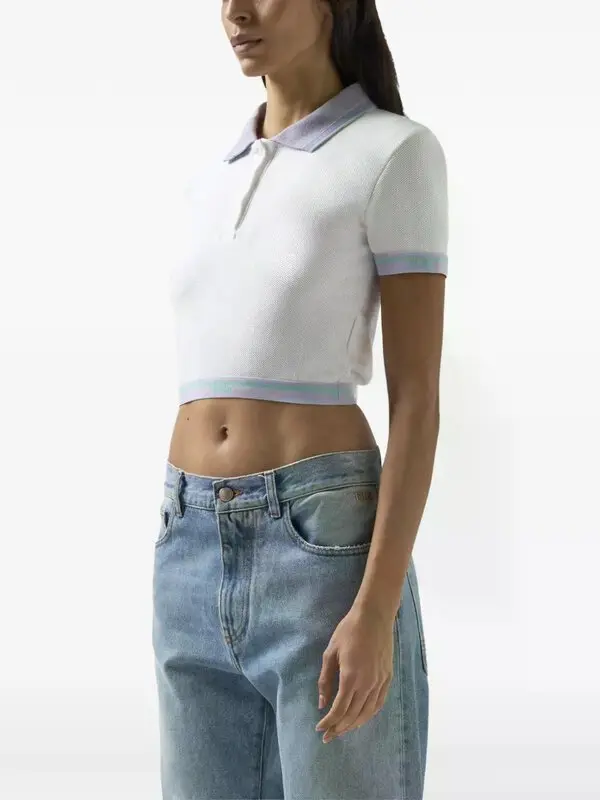 Gcds Logo-trim Polo Top