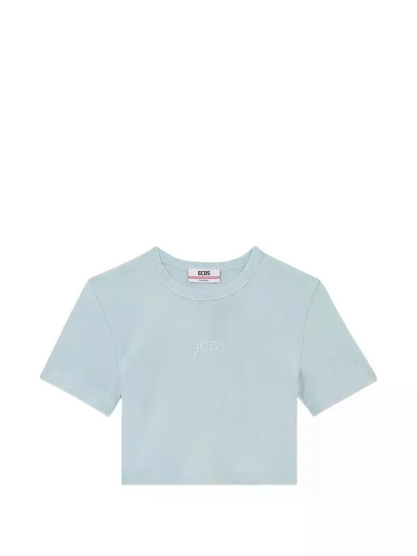 Gcds Logo-detail T-shirt - Blue