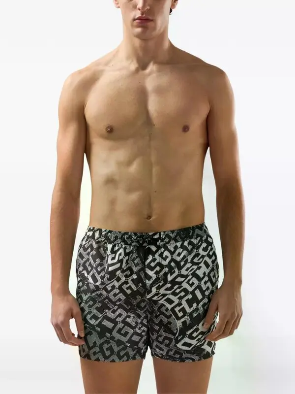 Gcds Monogram Pattern Swim Shorts