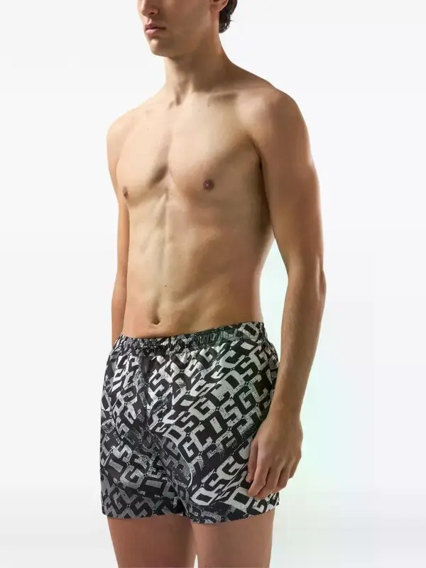 Gcds Monogram Pattern Swim Shorts