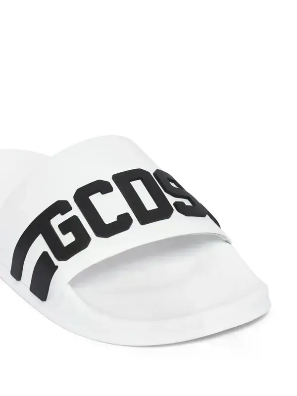 Gcds Logo Chain Pool Slides - White