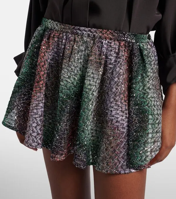 Missoni Sequined Lame Mini Skirt
