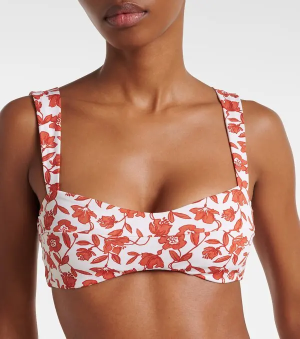 SIR. Chloe Floral Bandeau Bikini Top