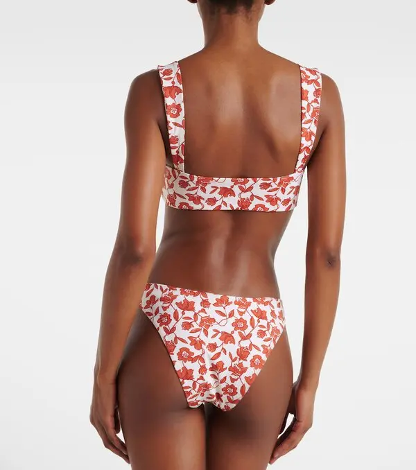 SIR. Chloe Floral Bandeau Bikini Top