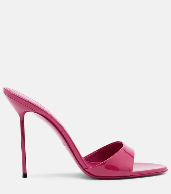 Paris Texas Lidia Patent Leather Mules - Pink