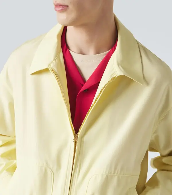 Visvim Somer Silk And Wool Jacket - Yellow