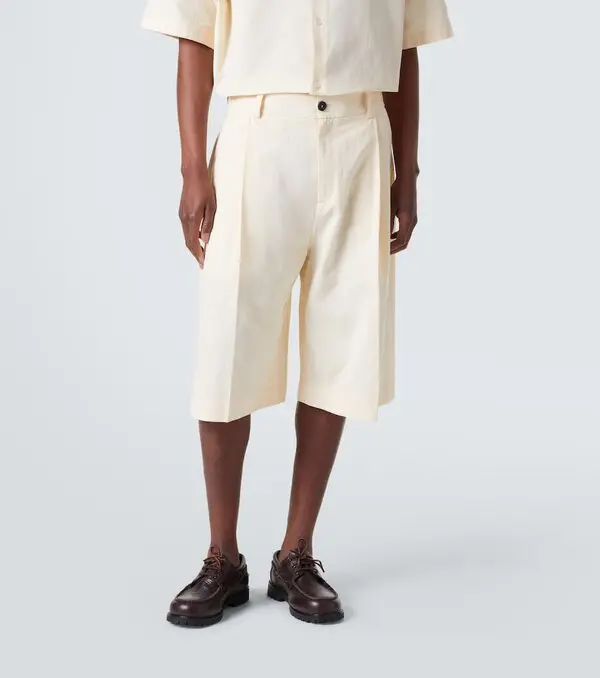 Studio Nicholson Fowld Bermuda Shorts