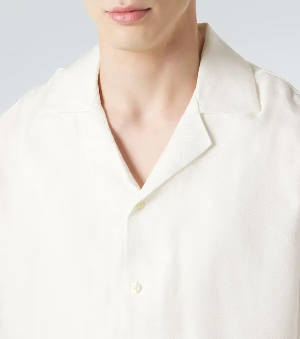 Frescobol Carioca Safra Linen-blend Shirt - White