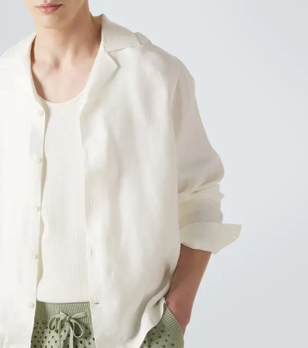 Frescobol Carioca Safra Linen-blend Shirt - White