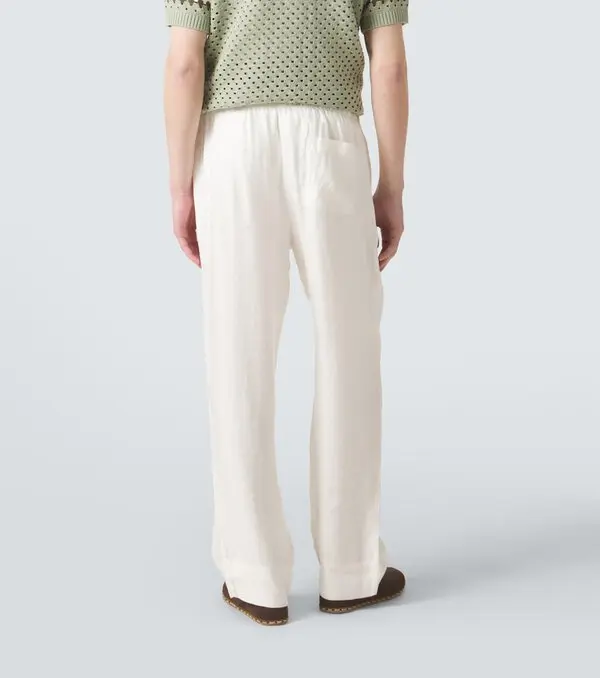 Frescobol Carioca Luan Linen-blend Straight Pants - White