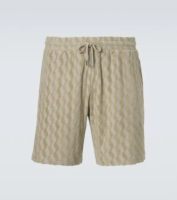 Frescobol Carioca Augusto Jacquard Terry Bermuda Shorts