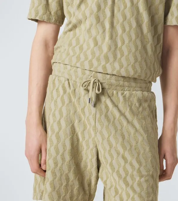 Frescobol Carioca Augusto Jacquard Terry Bermuda Shorts