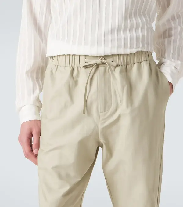 Frescobol Carioca Rocha Cotton Twill Wide-leg Pants - Green