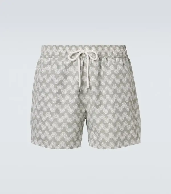 Frescobol Carioca Rio Printed Swim Trunks - Green