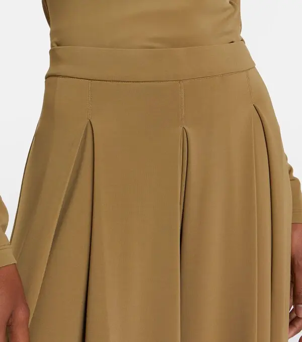 Max Mara Pleated Wide-leg Trousers - Beige