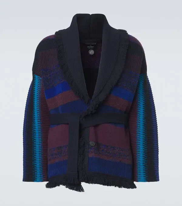 Giorgio Armani Alanui Cashmere-blend Shawl Collar Cardigan