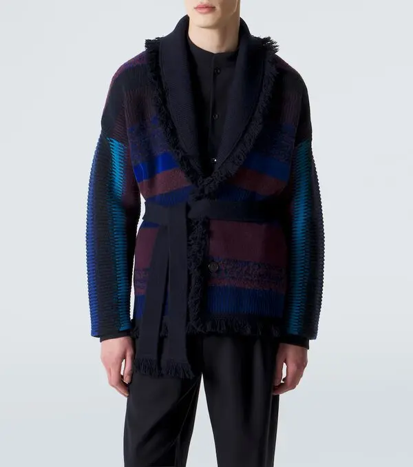 Giorgio Armani Alanui Cashmere-blend Shawl Collar Cardigan