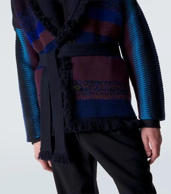 Giorgio Armani Alanui Cashmere-blend Shawl Collar Cardigan
