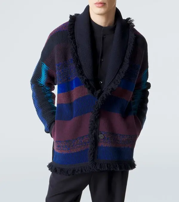 Giorgio Armani Alanui Cashmere-blend Shawl Collar Cardigan