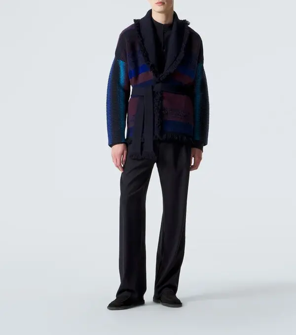 Giorgio Armani Alanui Cashmere-blend Shawl Collar Cardigan
