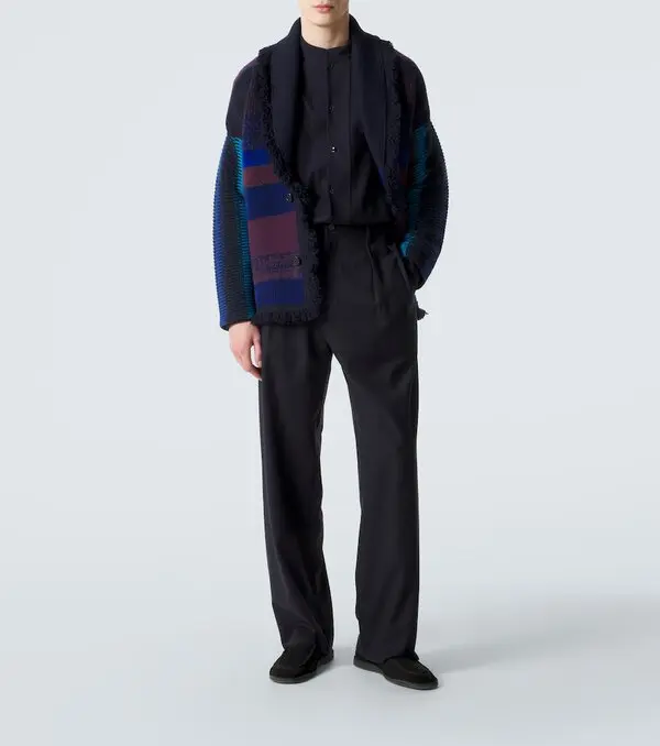 Giorgio Armani Wool Straight Pants