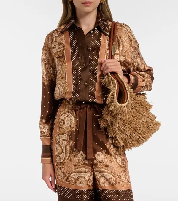 Zimmermann Luna Paisley Silk Shirt