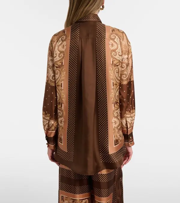 Zimmermann Luna Paisley Silk Shirt