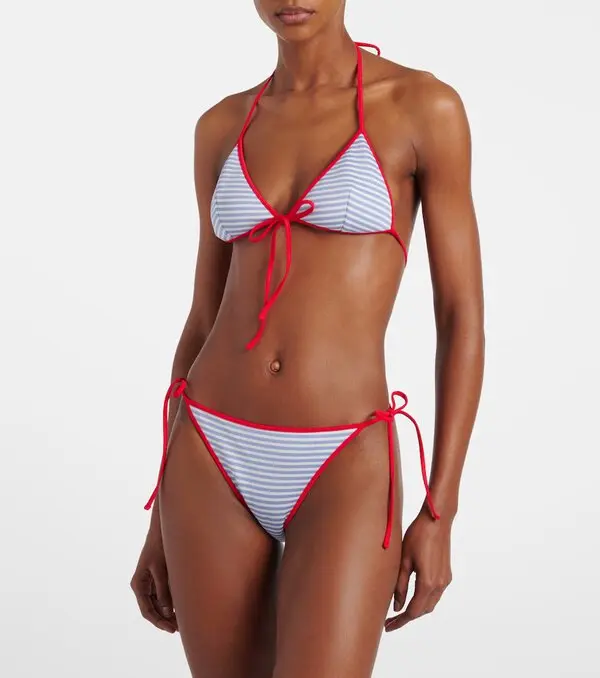 Prada Striped Bikini Bottoms