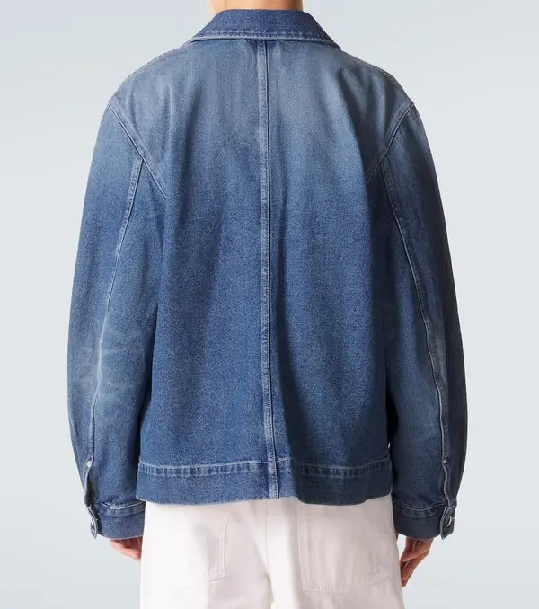 Simone Rocha Embellished Denim Trucker Jacket