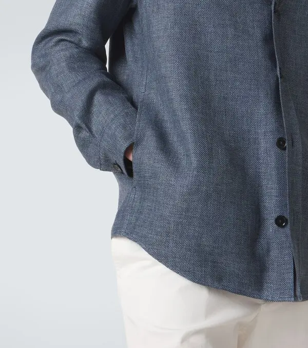 Zegna Cashmere, Linen And Silk Overshirt