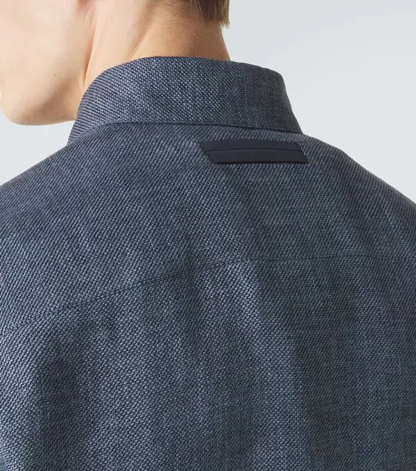 Zegna Cashmere, Linen And Silk Overshirt