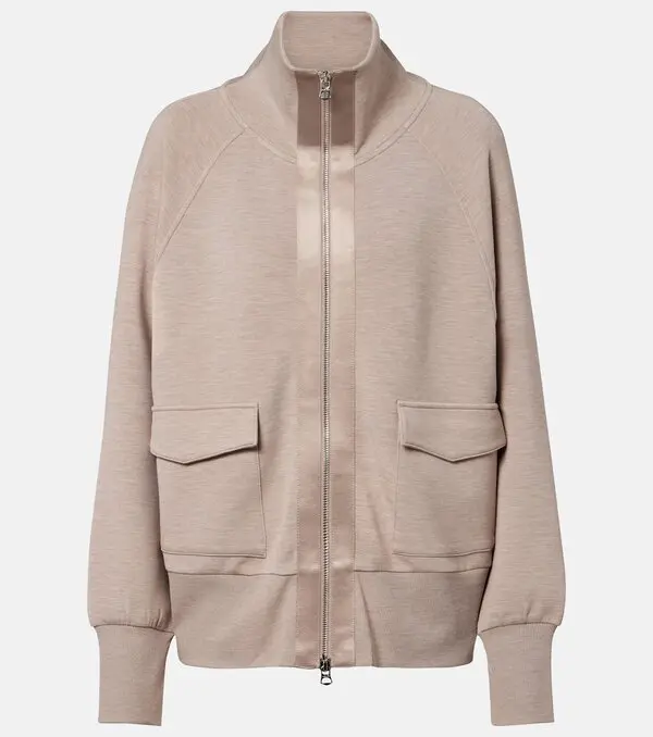 Varley Roxbury Zip-up Sweatshirt - Beige