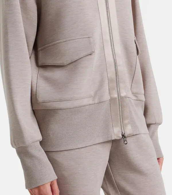 Varley Roxbury Zip-up Sweatshirt - Beige