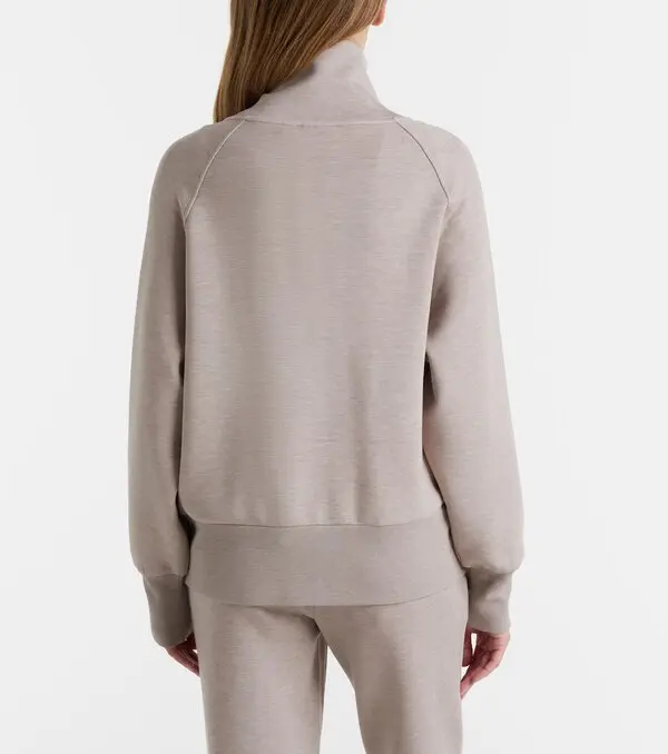Varley Roxbury Zip-up Sweatshirt - Beige