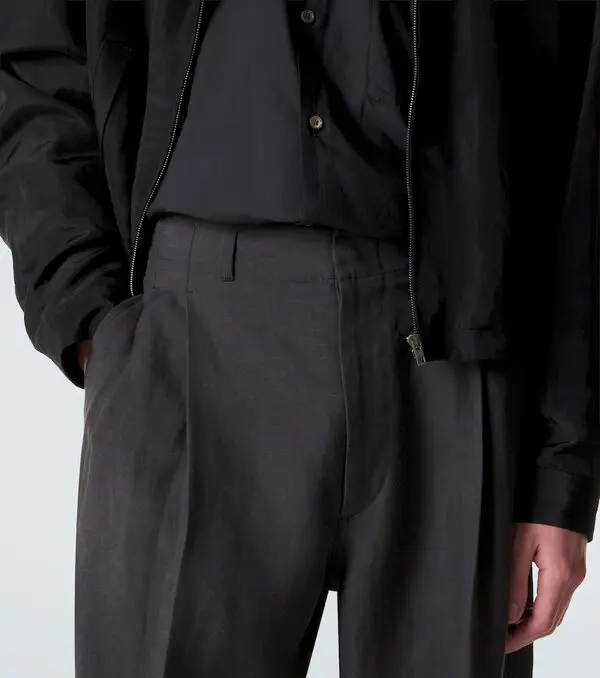 LEMAIRE Pleated Gabardine Wide-leg Pants