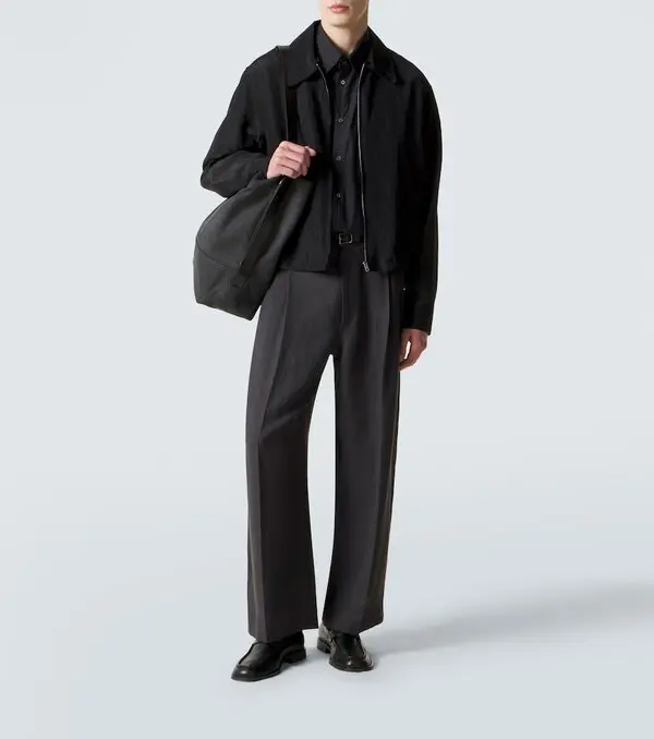 LEMAIRE Pleated Gabardine Wide-leg Pants