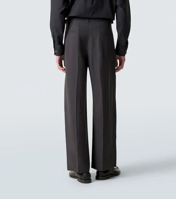 LEMAIRE Pleated Gabardine Wide-leg Pants