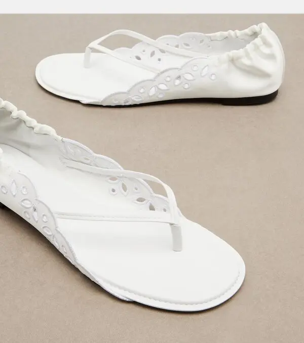 Jacquemus Satin Thong Sandals