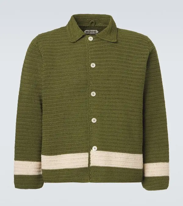 BODE Crochet Cotton Shirt