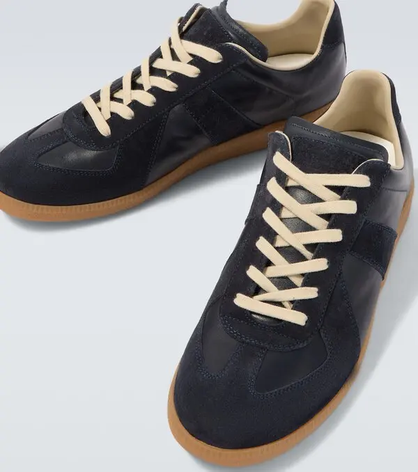 MAISON MARGIELA Replica Suede And Leather Sneakers