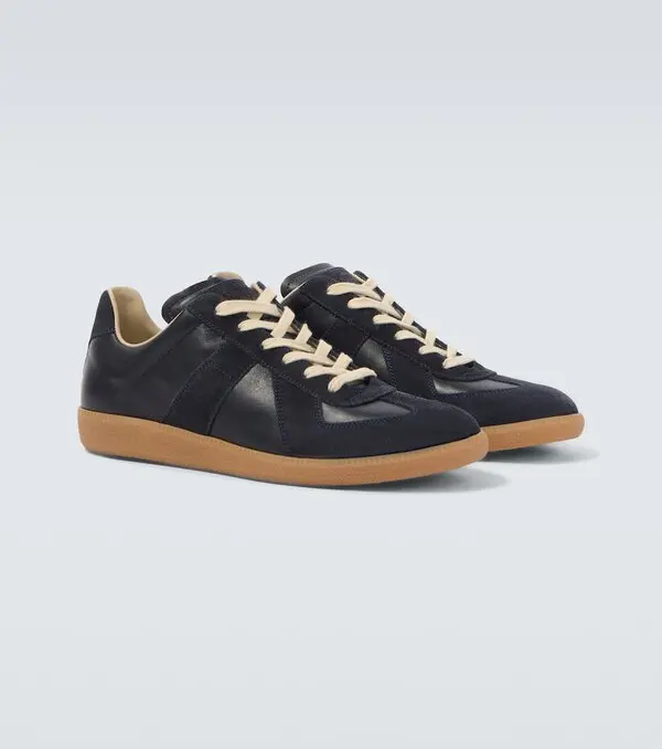 MAISON MARGIELA Replica Suede And Leather Sneakers