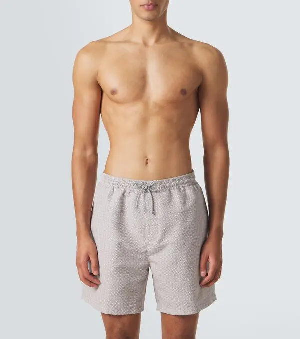 Brunello Cucinelli Logo Swim Trunks