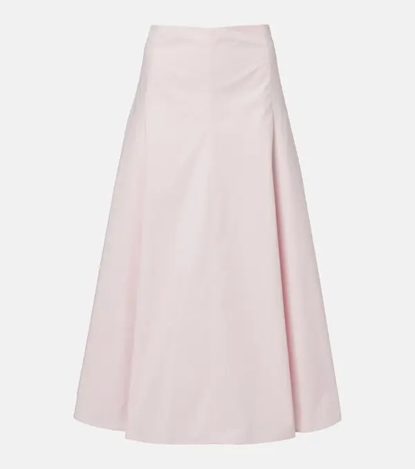 Jacquemus Triangle Cotton Poplin Midi Skirt