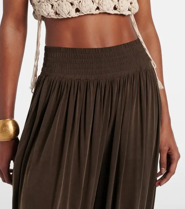 Balmain Shirred Jersey Balloon Trousers