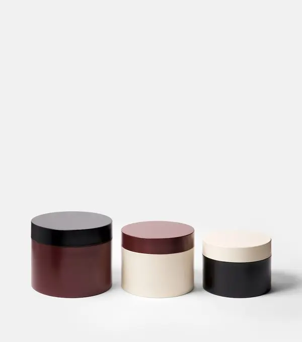 POLSPOTTEN Metal Caps & Jars Set Of 3 Aluminium Jars - Multicoloured