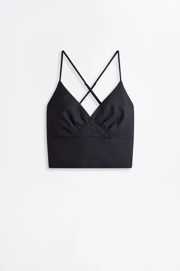 Scanlan Theodore Cargo Linen-blend Camisole - Black