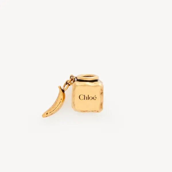 Chloé Cube Banana Dice Bracelet Charm - Gold Color