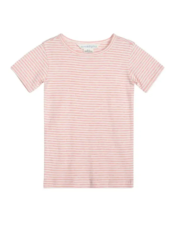 SERENDIPITY ORGANICS Serendipity Striped T-shirt
